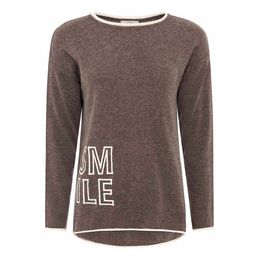 Zwillingsherz Pullover "Smile" in Braun - 47% | Größe M | Damen-pullover-cardigans