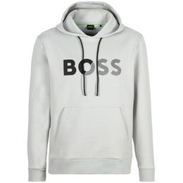 BOSS Green Hoodie in Hellgrau - 59% | Größe L | Herren-sweatshirts-jacken