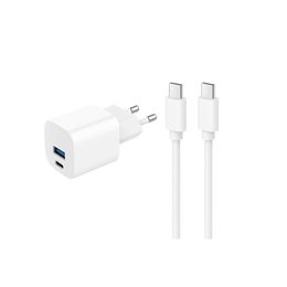 Kabel und Wandgesteck (USB-C + USB-C) 20W - WTK