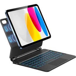 Hou Tastatur AZERTY Wireless mit Hintergrundbeleuchtung MF-10