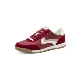 Tamaris Sneaker Damen Größe 38 altrosa / rot / weiß