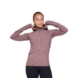 Hoka One One Hoka 1/2 Zip Bekleidung Damen grau