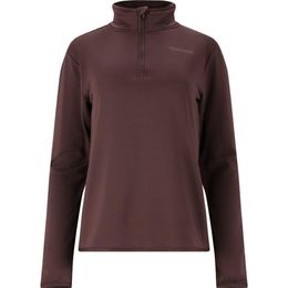 Endurance Vironic Waffle Melange Loose Fit Midlayer Bekleidung Damen rot