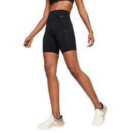 Nike Go Firm-Support High-Waisted 8" Shorts Bekleidung Damen blau