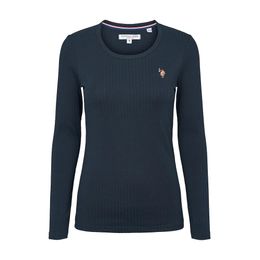 U.S. Polo Assn. Shirt Damen Größe S navy / cappuccino / rot / weiß