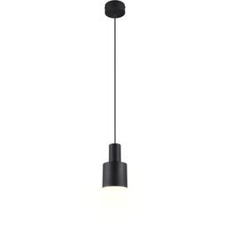Trio LEUCHTEN Pendelleuchte "AGUDO, Hängelampe 1-flammig, exkl 1xE27 max 10W, höhenverstellbar", schwarz (schwarz matt), 1, Ø 12cm H: 150cm, 1 Stk., Leuchten, Hängelampe Ø 12cm, bis max 150cm Abhängung, Küche Esszimmer Wohnzimmer