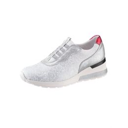 Waldläufer Waldläufer Damen Slipper, weiß-bedruckt, Größe 6,5
