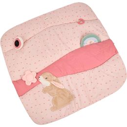 Babydecke Sterntaler "Spieldecke Hase Hanni", quarzrosa, Wohndecken, Kinder, B/L: 100cm x 100cm, Baumwolle, Polyester, B:100cm L:100cm