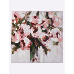 HEINE HOME Bild, Rosa, Gr. H/B/T ca. 80/80/3 cm, Bilder, Material: Kunstleinwand