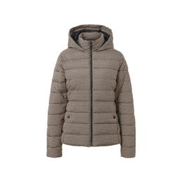 Tchibo - Bedruckte Steppjacke mit Kapuze - Damen - Gr. 42 - schwarz/print
