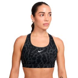 Nike Swoosh Mid Support Bra Bekleidung Damen schwarz