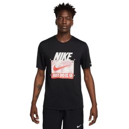 Nike Dri-Fit Run Energy SS Top Bekleidung Herren schwarz