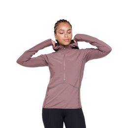 Hoka One One Hoka 1/2 Zip Bekleidung Damen grau