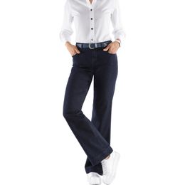 CRÉATION L Damen Jeans mit weitem Bein blue stone Größe 38