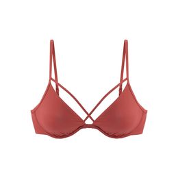 Lascana Bikinitop Damen Gr&ouml;&szlig;e 80 rostrot