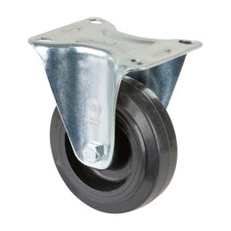 BS Rollen Bockrolle Elastikreifen schwarz Ø 100 mm (L410.B60.100)