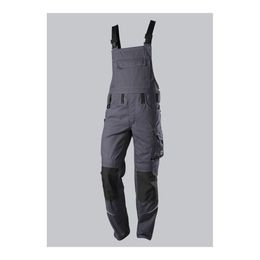 BP® Komfort-Latzhose mit Reflexelementen und Kniepolstertaschen, dunkelgrau/schwarz, Gr. 56, Länge n (1804-720-5332-56-n)