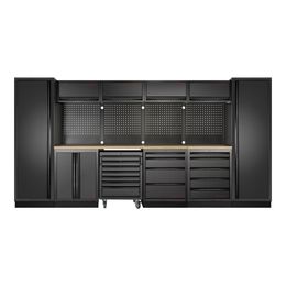 Kraftwerk Mobilio 6er Kombi, 2x Hochschrank, Werkstattwagen, Buche (3964K-BLK-017)