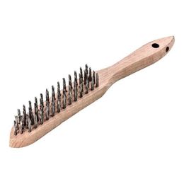 Lessmann Handdrahtbürste V4A glatt 4-reihig 0,3mm (105741)