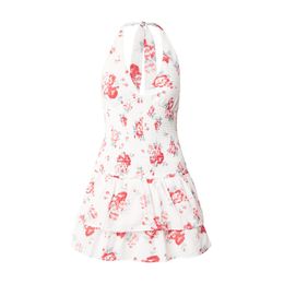 Hollister Kleid Damen Gr&ouml;&szlig;e 36 pastellgr&uuml;n / melone / hellrot / wei&szlig;