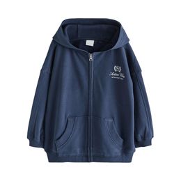 next Sweatjacke M&auml;dchen Gr&ouml;&szlig;e 168 navy / wei&szlig;