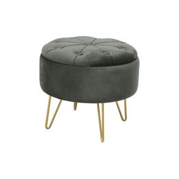 M&ouml;bel Kraft Pouf mit F&uuml;&szlig;en grau &Oslash;: 38.0 &raquo; M&ouml;bel Kraft