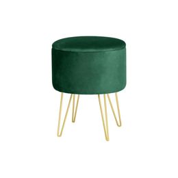 M&ouml;bel Kraft Pouf mit Stauraum gr&uuml;n Ma&szlig;e (cm): H: 45 &Oslash;: 35.0 &raquo; M&ouml;bel Kraft