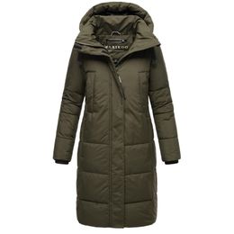 Marikoo Damen Winter Steppmantel Jacke Parka Recycelt Warm Mantel mit Kapuze & Recyceltes Obermaterial Laryaa