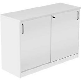 Schiebetürenschrank NEVADA, B 1200 x H 825 mm, weiß