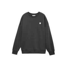 MANGO TEEN Sweatshirt 'Ballet' Damen Gr&ouml;&szlig;e XS anthrazit / wei&szlig;