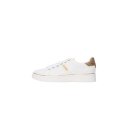 Guess Sneaker 'BRITZ' Damen Gr&ouml;&szlig;e 41 cappuccino / gold / wei&szlig;