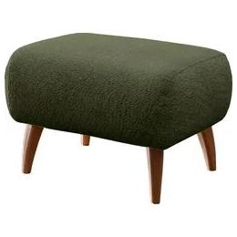 Hocker Home Affaire "Baggio", grün (moosgrün), B:63 H:45 T:63, 100% Polyester, Hocker, mit Holzfüßen
