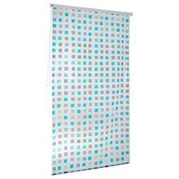 Duschrollo Kleine Wolke, blau, B:134cm H:240cm, Kunststoff, Duschvorhänge, ausziehbar, 128 x 240 cm