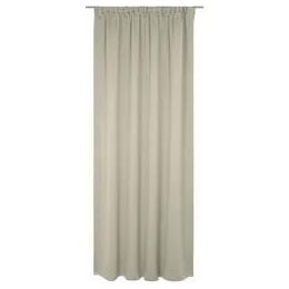 Vorhang WIRTH "Newbury", grau (taupe), B:130cm H:165cm, Baumwolle, Polyester, Gardinen, nach Ma&szlig;