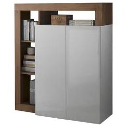 Highboard Inosign "Hamburg", weiß (weiß, mercure), B:108cm H:126cm T:42cm, Sideboards, Breite 108 cm