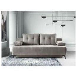 Schlafsofa WERK2 "Oakland Bettsofa Breite 206cm, Liegefläche 202/145cm", beige (natur), B:206cm H:97cm T:98cm, 92% Polyester, 8% Nylon, Sofas, 2-Sitzer Sofa & Schlafcouch mit Bettkasten