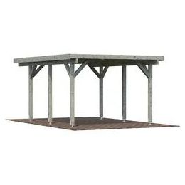 Einzelcarport Palmako "Karl", grau (hellgrau), B/H/T:, Carports