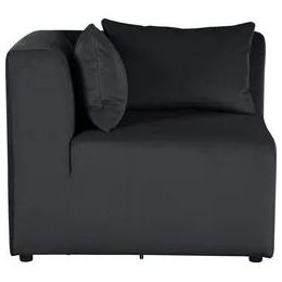 Sofa-Eckelement LEONIQUE "Alexane", grau, B:85cm H:70cm T:85cm, Polsterelemente, Armlehne wählbar, in vielen Bezugsqualitäten und Farben