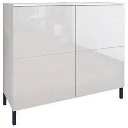borchardt Möbel Kommode BORCHARDT MÖBEL "Haama", weiß (weiß hochglanz), B:93cm H:80cm T:35cm, Spanplatte, Sideboards, Breite 93 cm