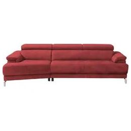 Ecksofa Egoitaliano "Soul, extravagantes Designsofa, Megasofa, super bequem, tolle Details", rot (marsala), B:246cm H:99cm T:140cm, Luxus-Micofaser Lederoptik (100% Polyester) ist ein neues technisches Gewebe mit einem visuellen und taktilen Aspekt, der dem Nubuk sehr nahe kommt, mit innovativen Eigenschaften. Seine außerordentliche Weichheit kommt von einem exklusiven Produktionsprozess, der Unre