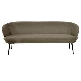 K+w Komfort & Wohnen Polsterbank K+W KOMFORT & WOHNEN "ZOOM", beige (sand 35), B:222cm H:87cm T:66cm, Sitzbänke, 3-Sitzer Polsterbank mit dekorativen Keder