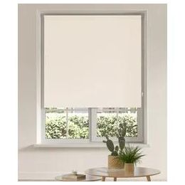 Seitenzugrollo my home "THEMSE" Gr. 7, beige (creme), B:100cm H:150cm, Polyester, Rollos, Bestseller mit über 3000 4,5-Sterne-Bewertungen, Klemmträger