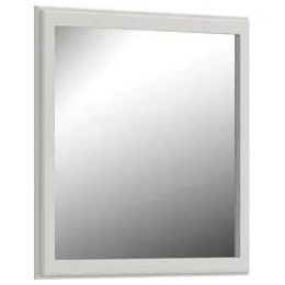 Spiegel Home Affaire "Evergreen", weiß, B:76,4cm H:70cm T:4,1cm, Glas, Spiegel, hochwertig UV lackiert