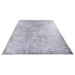Teppich Gino Falcone "Cecilia 062" Gr. 3, grau, B:140cm H:3mm L:200cm, Kunstfaser, Teppiche, Teppich, Flachgewebe, bedruckt, ideal im Wohnzimmer & Schlafzimmer