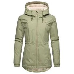 Winterjacke Ragwear "Dankka Warm", Damen, Gr. M (38), gr&uuml;n (helloliv), Obermaterial: 100% Polyester. Innenfutter: 100% Polyester. Wattierung: 100% Polyester, Basic, figurumspielend Po-bedeckend, hoch geschlossener Ausschnitt, &Auml;rmel ohne &Auml;rmelschlitz elastischer Bund mit Gummizug, Jacken Winterjacke, Wasserdichte weiche Damen Jacke f&uuml;r den Winter