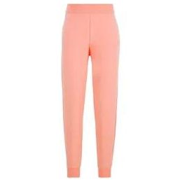 Sweathose HUGO UNDERWEAR "SHUFFLE_PANTS 10249155 01", Damen, Gr. S, N-Gr, rot (light, pastel rot 635), Jersey, Obermaterial: 48% Baumwolle, 48% Modal, 4% Elasthan, körpernah knöchellang, Hosen, mit dezentem Logoschriftzug