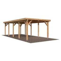 Einzelcarport Palmako "Karl", braun (hellbraun), B/H/T:, Carports