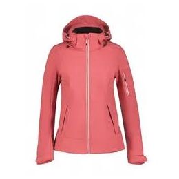 Softshelljacke Icepeak "D SOFTSHELLJACKE BATHGATE", Damen, Gr. 38, bunt (raspberry 1), Softshell, Obermaterial: 100% Polyester, normal, Jacken, Wasserabweisend