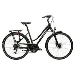 Trekkingrad KROSS "Trans 4.0" Gr. 48, schwarz (schwarz, schwarz), Fahrräder, 48cm, 28 Zoll (71,12cm) hinten: 28 Zoll (71,12cm)