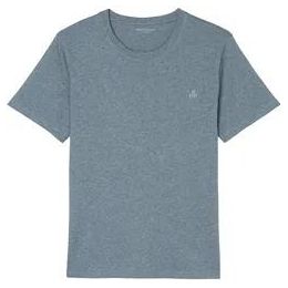 Marc O'Polo T-Shirt MARC O'POLO "Mix & Match Cotton", Herren, Gr. XXL, blau (blau melange), Jersey, Obermaterial: 100% Baumwolle, meliert, unifarben, Basic normal, Rundhals, gerader Abschluss, Shirts, Rundhalsausschnitt, Kurzarm, Regular Fit